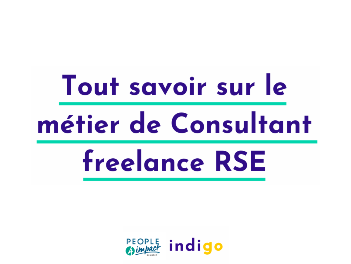 Tout savoir sur le métier de Consultant freelance RSE - People4Impact